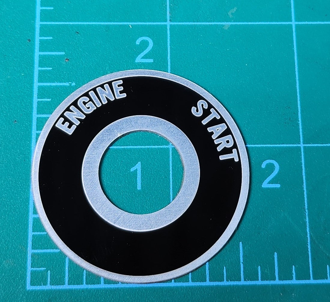 Round Start switch Label – The Tag Guy
