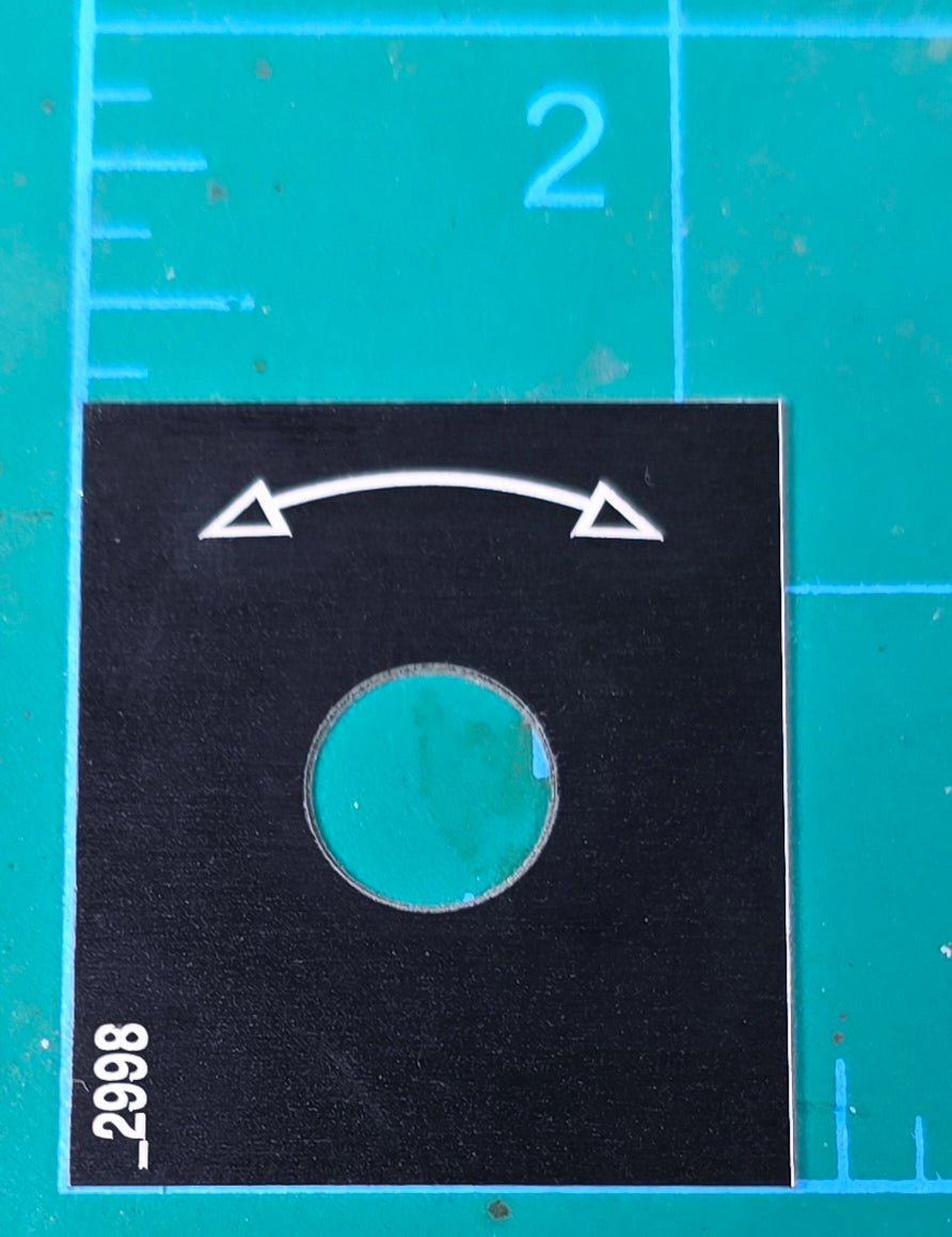 Kenworth Left Right arrow Toggle Switch Plate 2998 – The Tag Guy